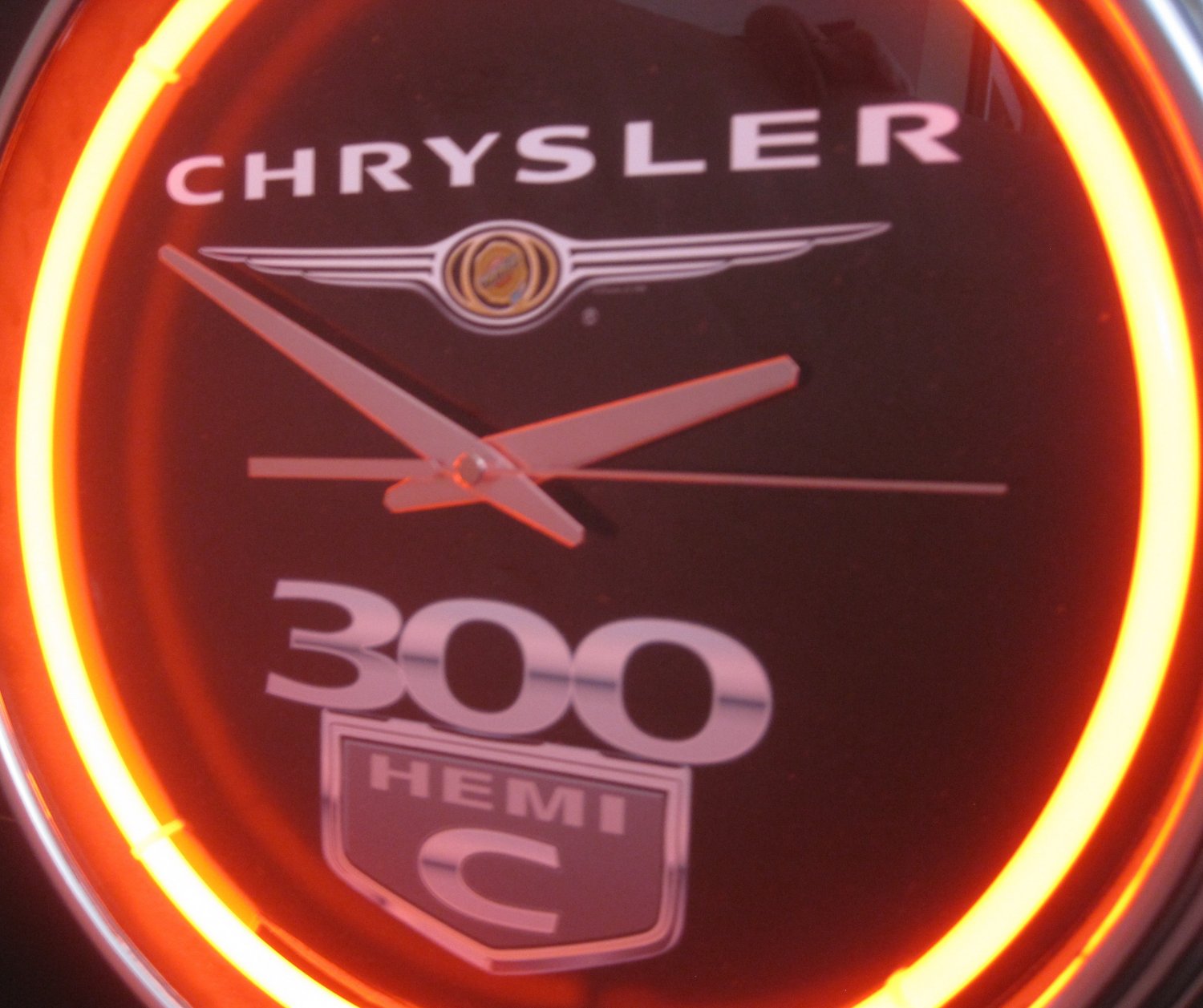 Chrysler 300 C Hemi Hood Ornament Fender Trunk Emblem Neon Clock Sign