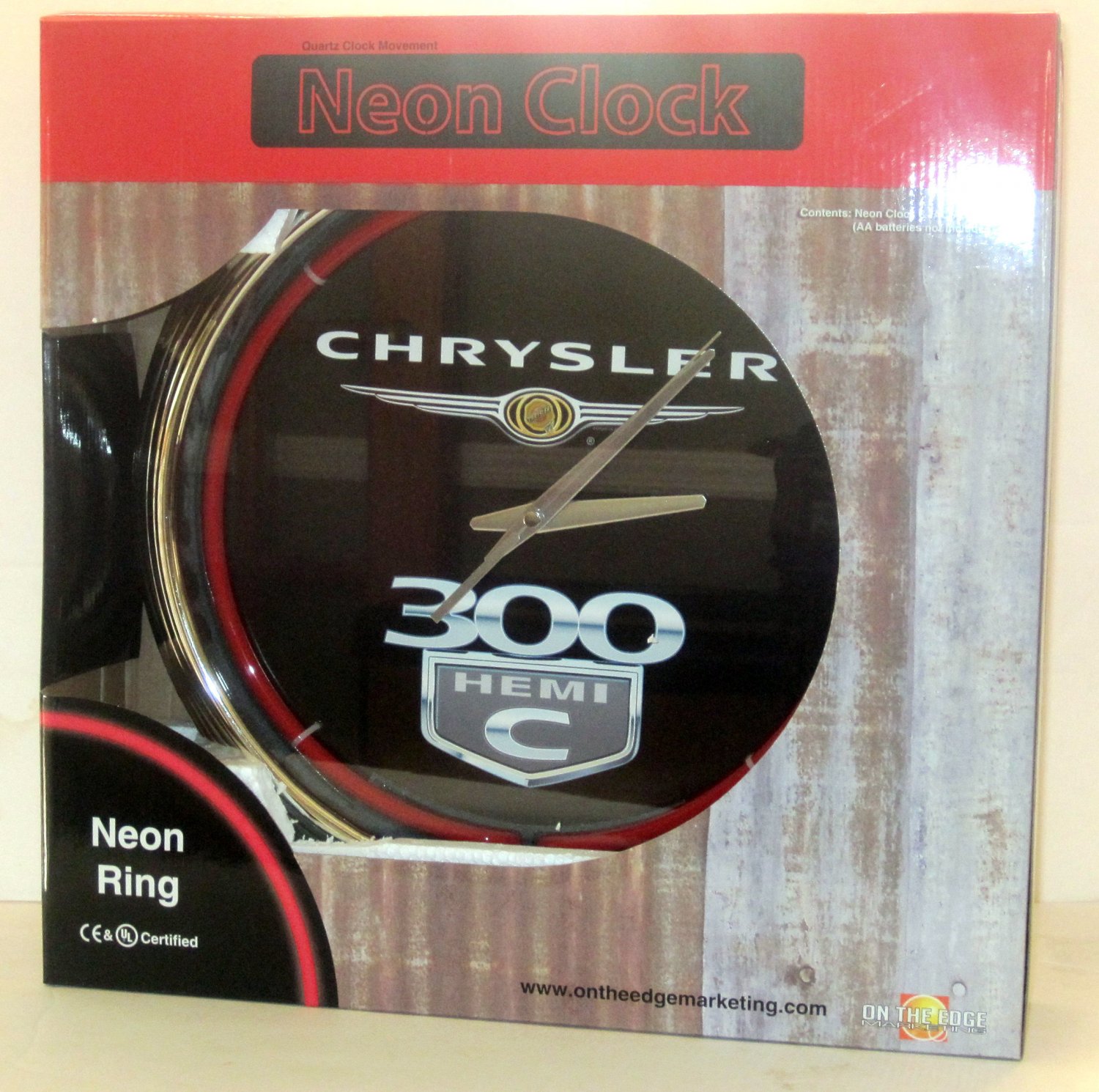 Chrysler 300 C Hemi Hood Ornament Fender Trunk Emblem Neon Clock Sign