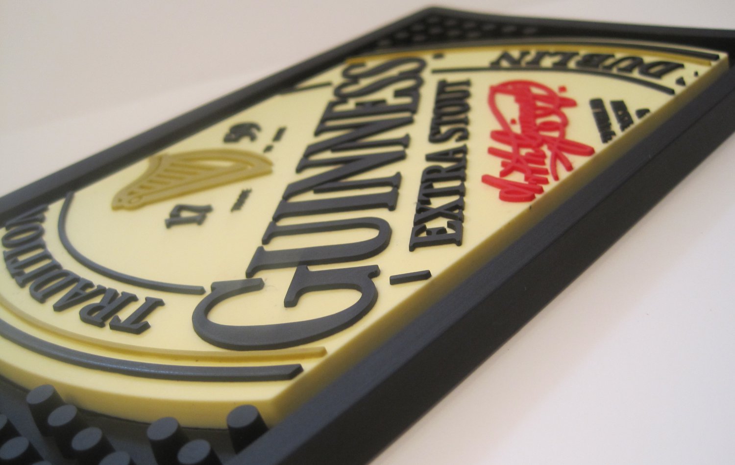 Guinness Extra Stout Irish Beer Pub Pint Glass Bar Mat