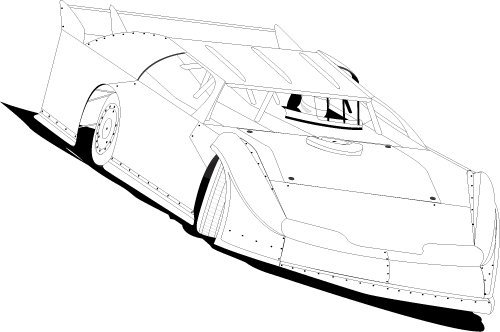 Dirt Late Model Vector 1