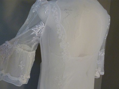 Designer Flora Nikrooz Bridal Negligee Peignoir Set Sheer Mesh Lace Floral