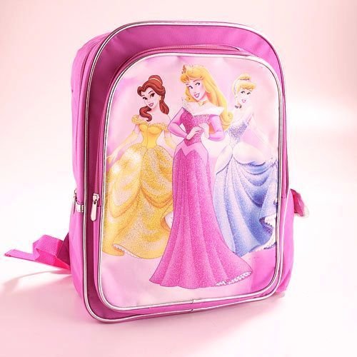 DISNEY PRINCESS Pink School Backpack, NEW
