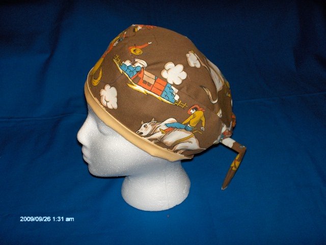 SURGICAL,MEDICAL,DOCTOR, SCRUB HAT, CAP,MEN,COWBOYS BRONCOS
