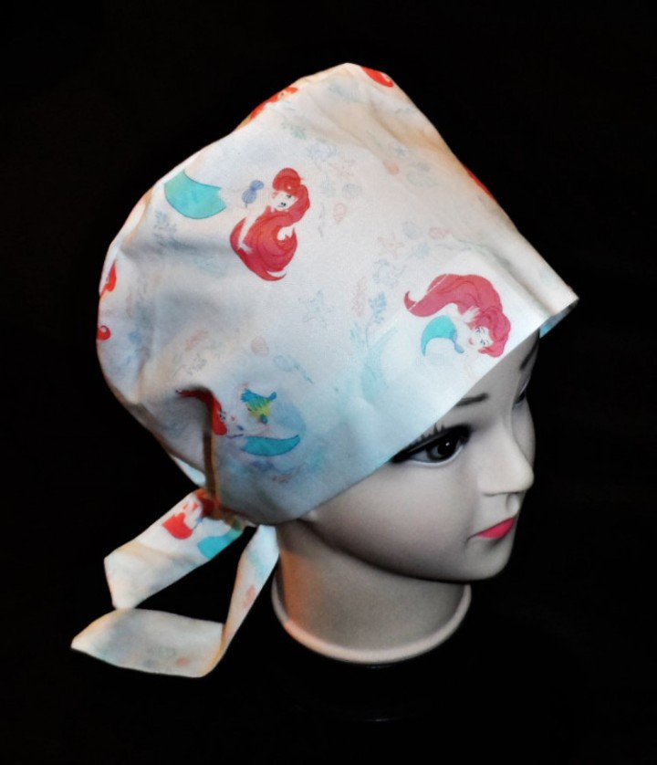 Made From Disney The Little Mermaid Fabric Nurses Scrubs Pixie Scrub ...