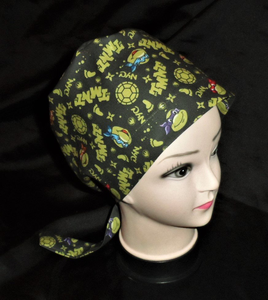 Nursing Caps Mutant Ninja Turtles Nurses Scrubs Hats Pixie Scrub Caps ...