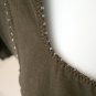 French Connection Brown Cotton Shift Dress with Bead Trim Women's Size ...