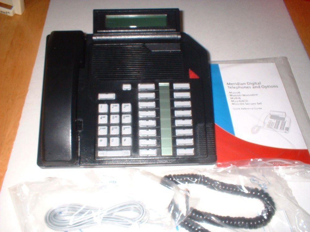 2 NORTEL MERIDIAN M2616 2616 NT9K16AC OR NT2K16AC HF DISPLAY PHONE BLACK
