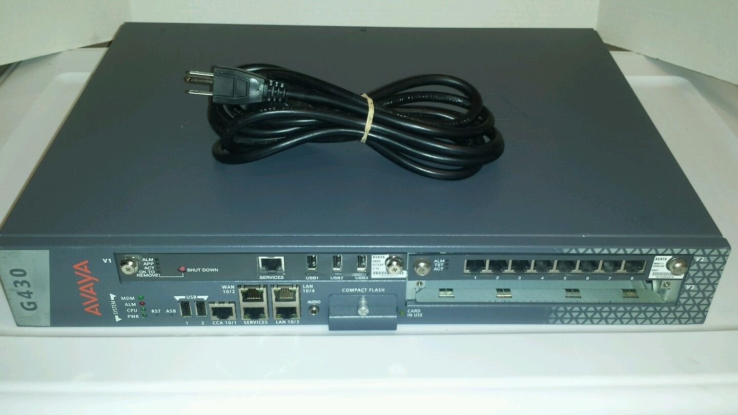 Avaya G430 Gateway Server w/ S8300D MM710B and MM711 Media Module
