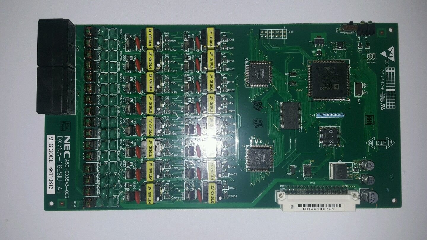 NEC DSX 80 / 160 1091004 DX7NA-16ESIU-A1 16 port Digital Station Card