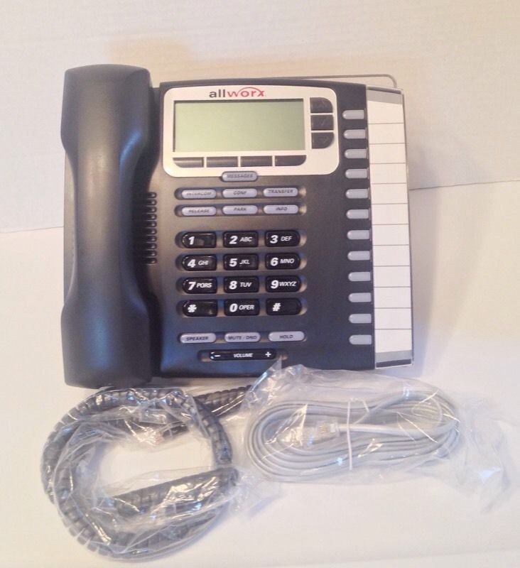 Allworx 9212L VoIP PoE Telephone & Power Supply use with 6X 10X 24X 48X ...