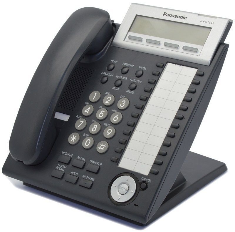 PANASONIC KX-DT343-B TELEPHONE REFURBISHED BUSINESS PHONE SYSTEM