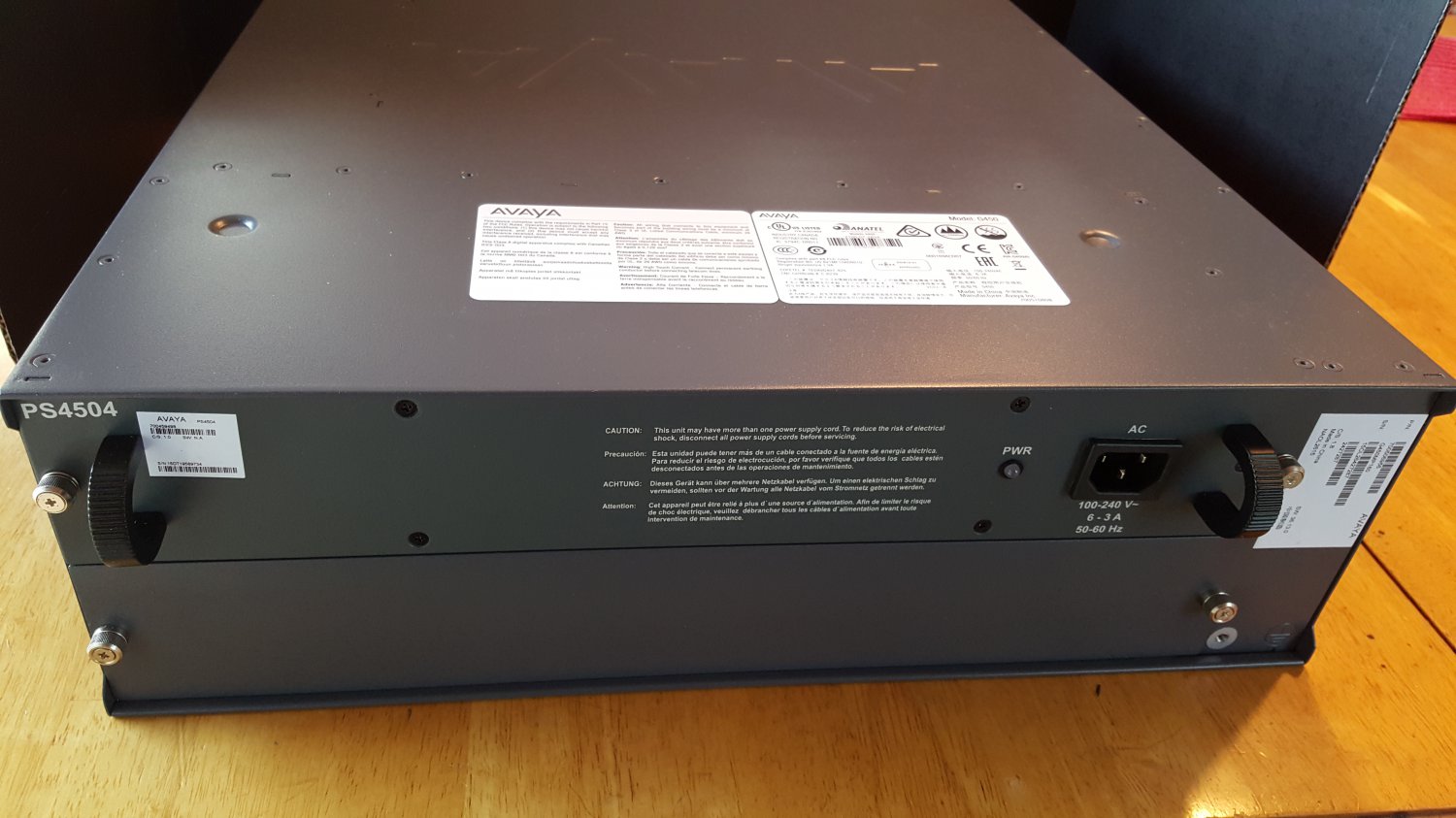 Avaya G450 MP160 Media Gateway Chassis w/ MB450 (1) MP160 DSP & dual ...