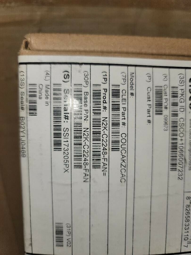 New Cisco N2K-C2248-FAN Module For Nexus 2224TP, 2248TP, 2248TP-E FEX ...