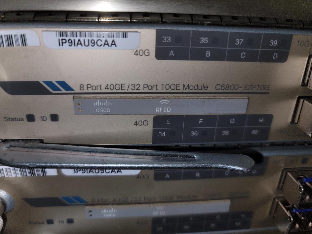 CISCO CATALYST C6807-XL CATALYST SWITCH LOADED WITH MODULES (READ)