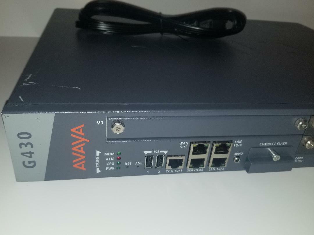 AVAYA G430 Media Gateway W/ DSP MP120 MM710B MM711 AND RACK EARS 700506958