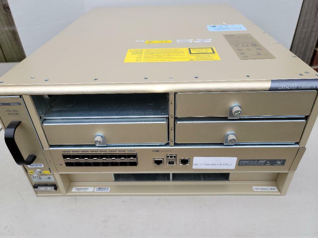 Cisco C6880-X-LE Catalyst Switch Chassis only w/Management and Fan ...