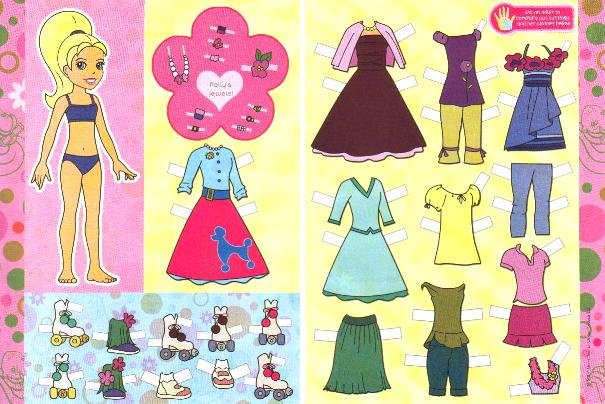 POLLY POCKET Magazine Paper Dolls 2 PAGES