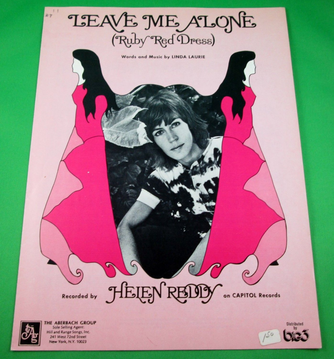LEAVE ME ALONE (RUBY RED DRESS) Piano/Vocal/Guitar Sheet Music HELEN ...
