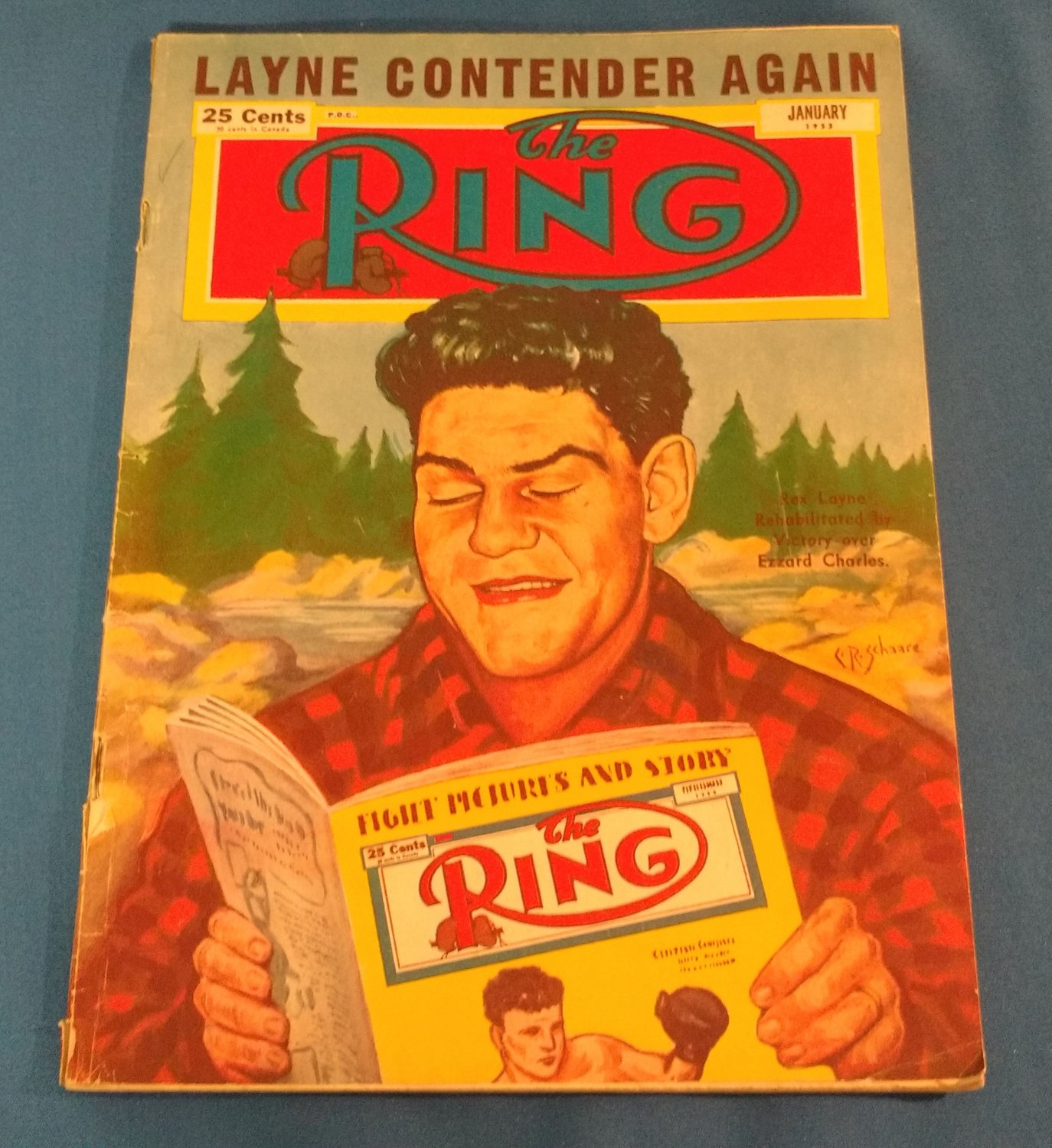 THE RING Boxing Magazine January 1953 JIMMY CARRUTHERS Rex Layne ROCKY ...