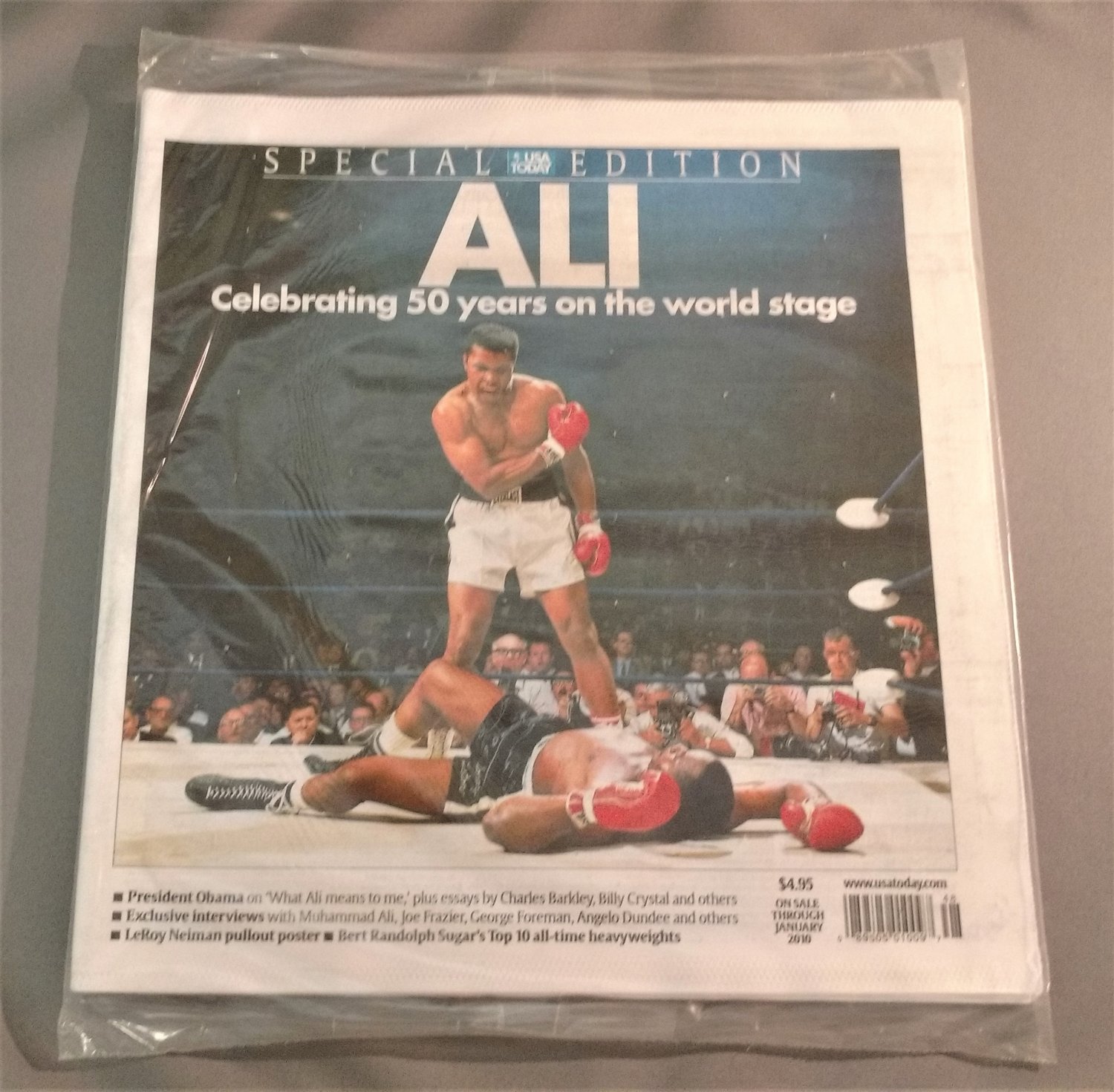 MUHAMMAD ALI USA Today Special Edition Magazine January 2010 SEALED!