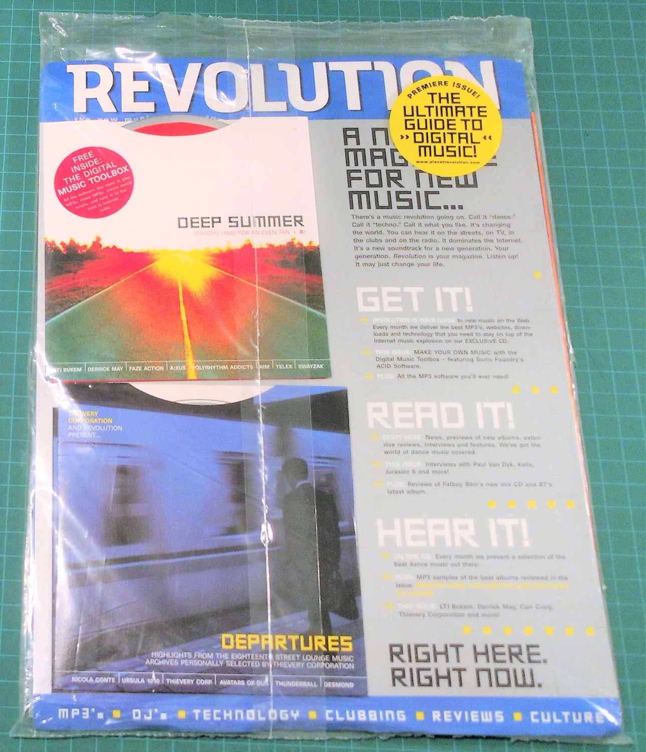 REVOLUTION MAGAZINE August 2000 MADONNA COVER 2 CD's ABSOLUT AD New ...