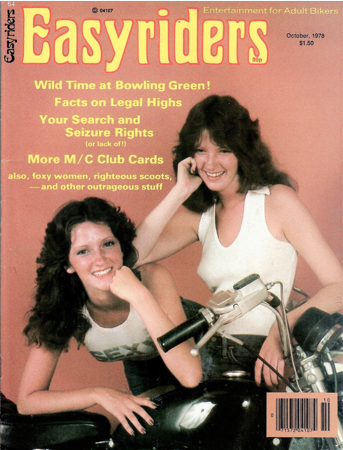 EASYRIDERS MAGAZINE October 1978 AWESOME BIKES David Mann Art Centerfold