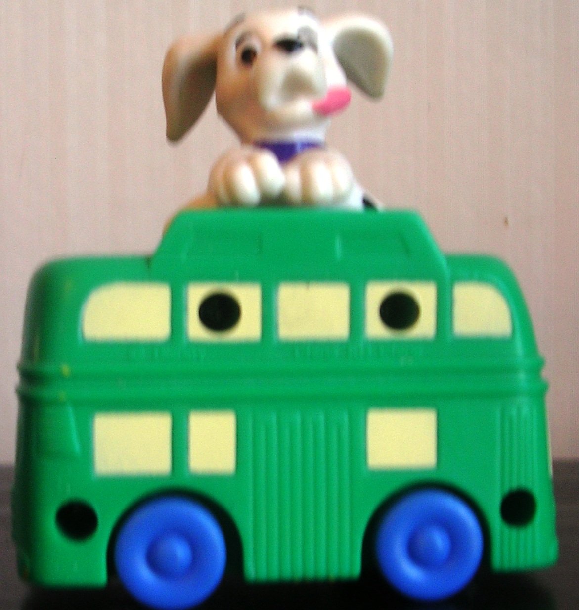 McDonalds 101 Dalmatians Dog Green Bus
