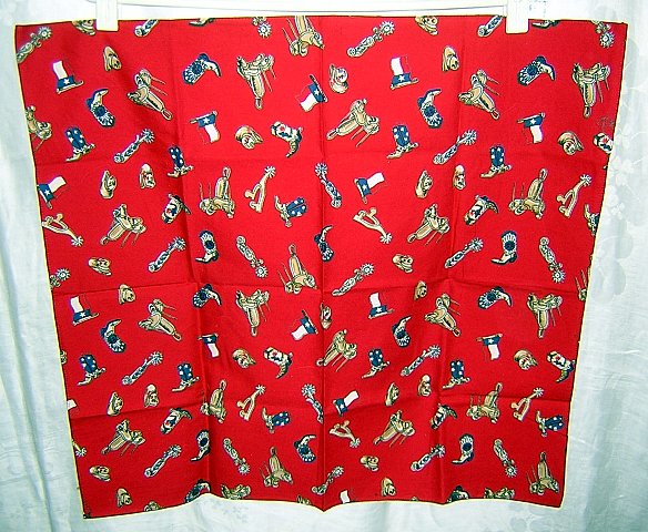 Cowboy Western Texas theme scarf bandana kerchief