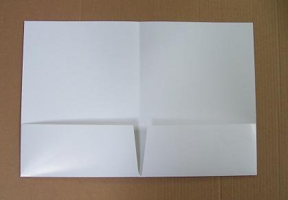 100 white gloss 10 pt. presentation folders
