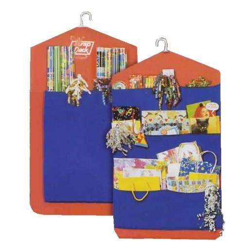 Hanging Gift Wrap Bag Ribbon Roll Wrapping Paper Birthday Christmas ...