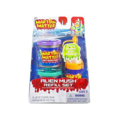 Martian Matter Alien Mush Refill Kit Purple, Teal, Orange