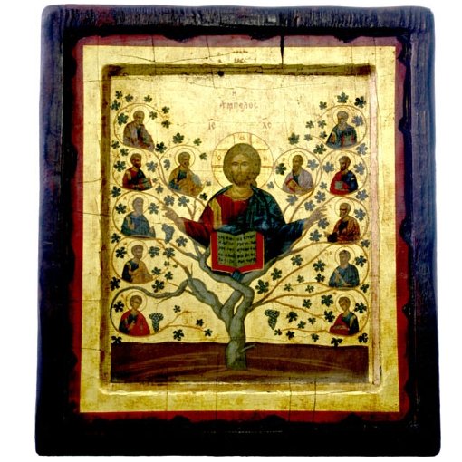 Orthodox Byzantine Icon Tree of Life of Jesus Christ