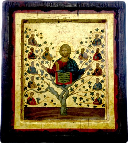 Orthodox Byzantine Icon Tree of Life of Jesus Christ