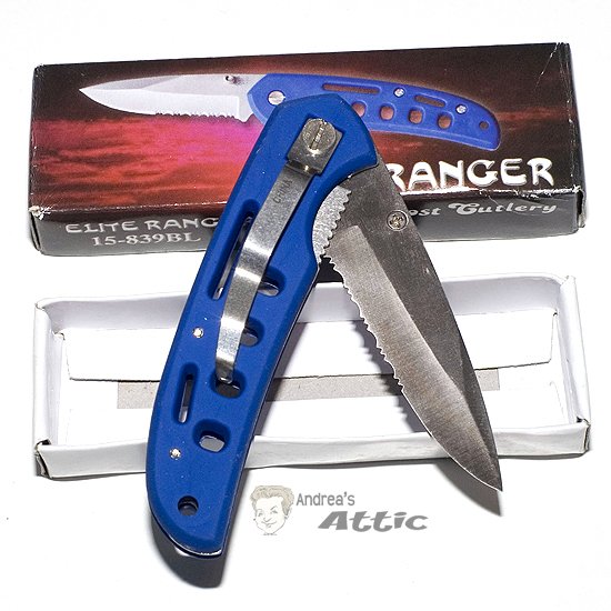 Elite Ranger - Frost Cutlery Blue Folding Pocket Knife