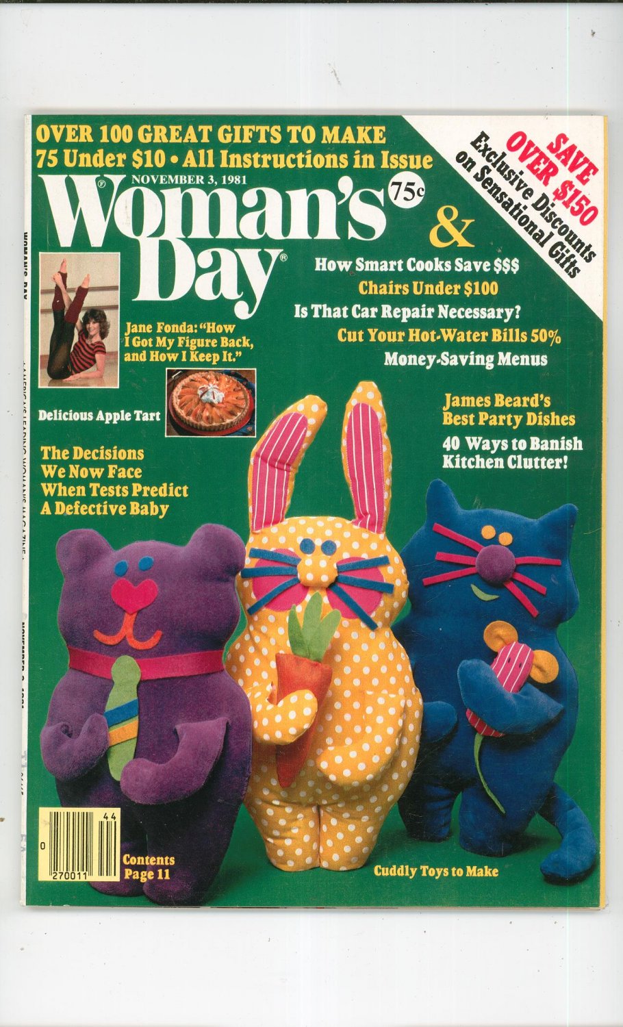 Womans Day Magazine November 1981