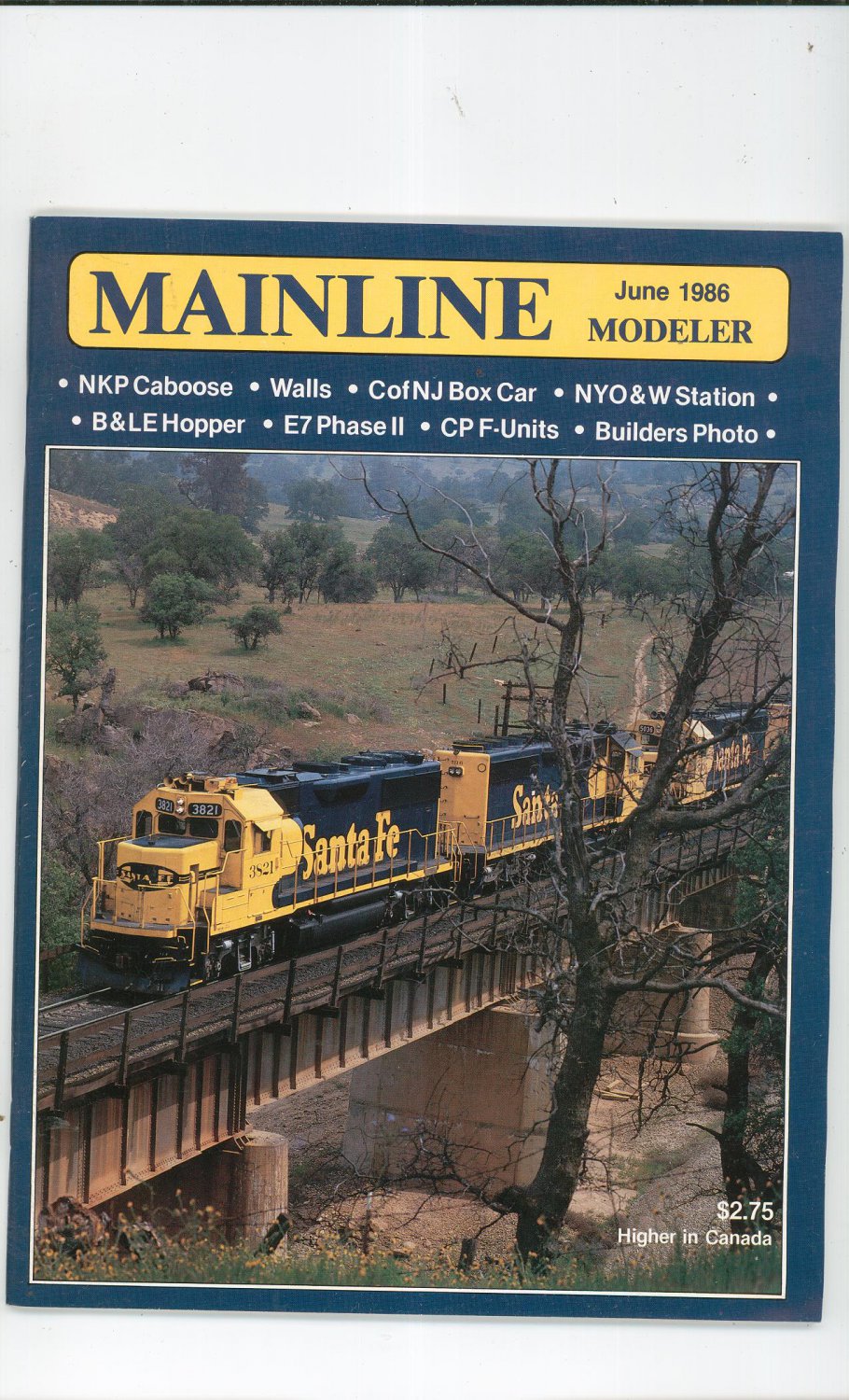 Mainline Modeler Magazine June 1986 Train Railroad Not PDF Back Issue