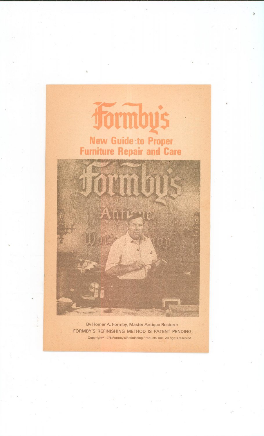 Vintage Formbys New Guide To Proper Furniture Repair Care Patent Pending