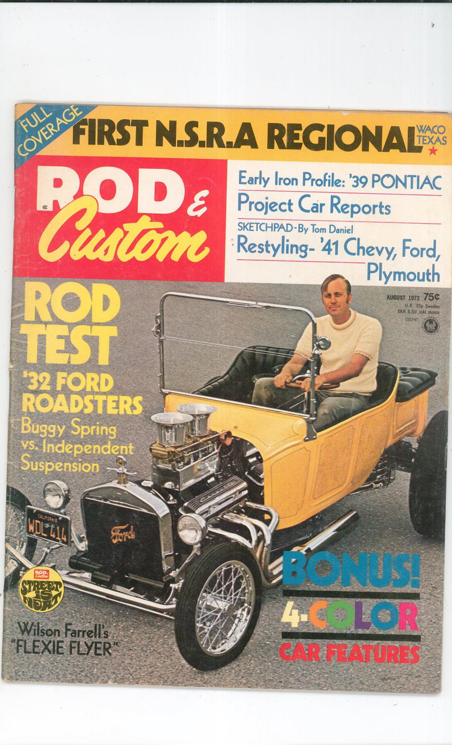 Vintage Rod & Custom Magazine August 1972 Not PDF