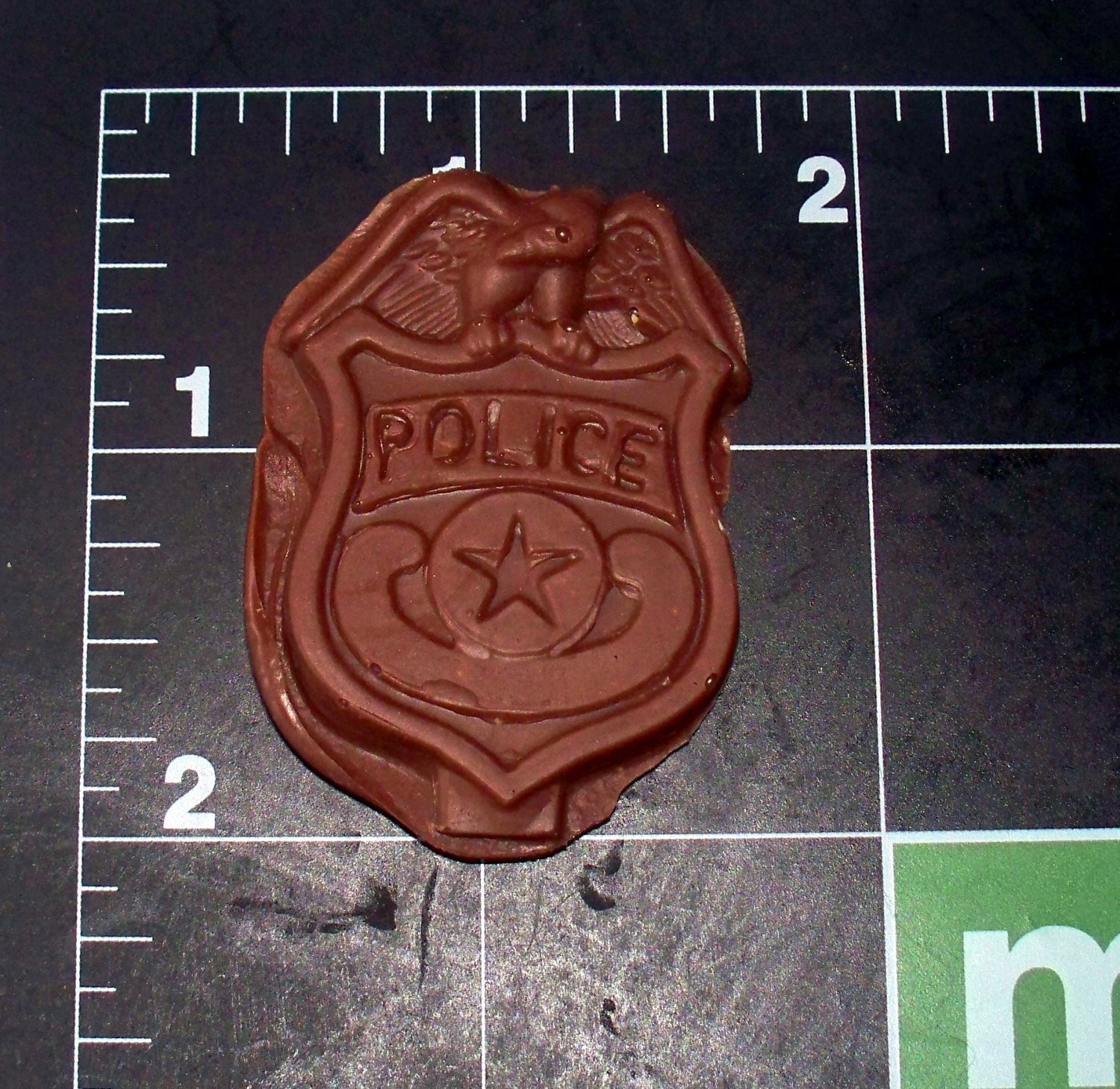 Police Badge- Silicone Mold - Candy Cake Sugar craft Cookies