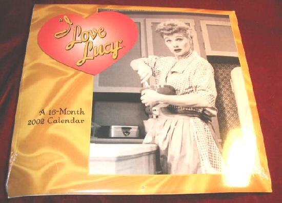 I love Lucy 2002 Calendar 16 Month SEALED Lucille Ball