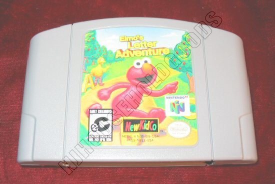 Nintendo 64 N64 Sesame Street Elmo's Letter Adventure