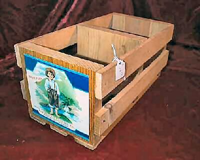 NEW BARE FOOT BOY barefoot boy wooden box crate Barefoot