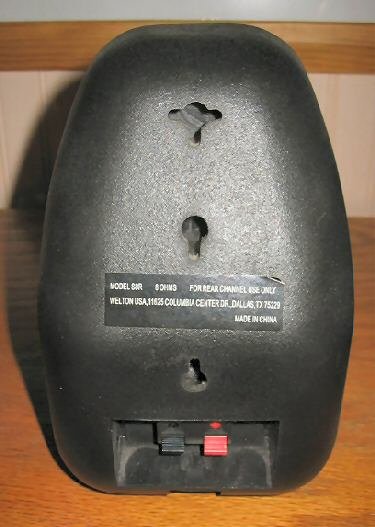 2 Techwood S8R Rear Surround Speakers Black Stereo