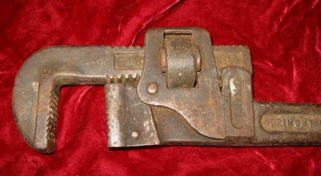 Vintage 18" Trimo Pipe Wrench Pat'd 1889 Trimont USA