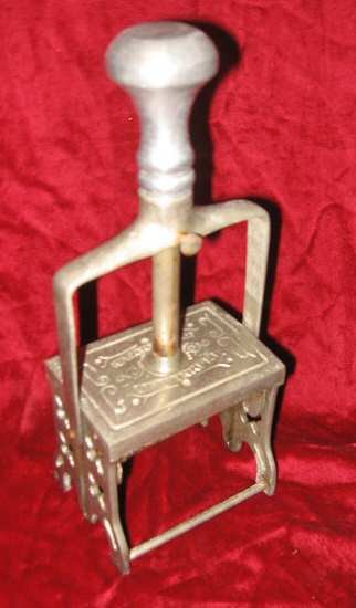 Vintage Standard Self Inker Office Desk Hand Ink Stamp