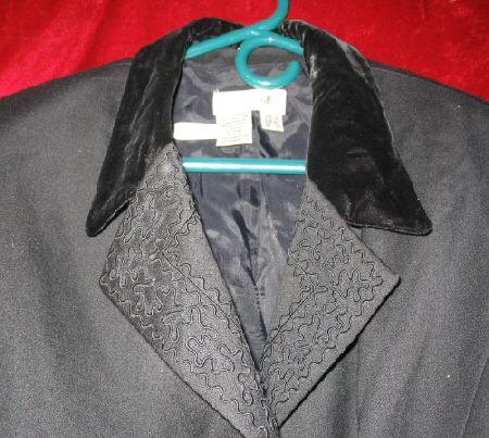 Womens Jeselle Wool Black Business Suit Jacket Coat 12