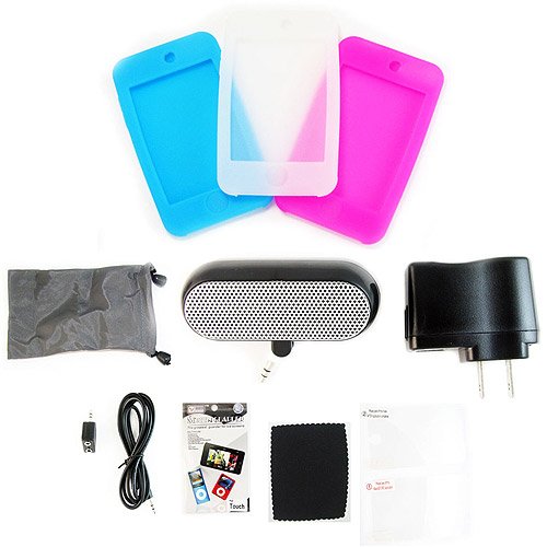 Ematic 10-in-1 Accessory Kit for iPod Touch W/Speakers, AC Charger ...
