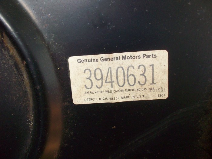 1968 1969 Chevrolet Malibu EL Camino Chevelle NOS GM HOOD #3940631 150.00