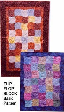 Flip Flop Block basic pattern by Kathie Alyce