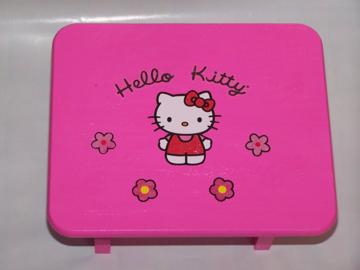Pink Hello Kitty Step Stool Time Out Bench Handmade